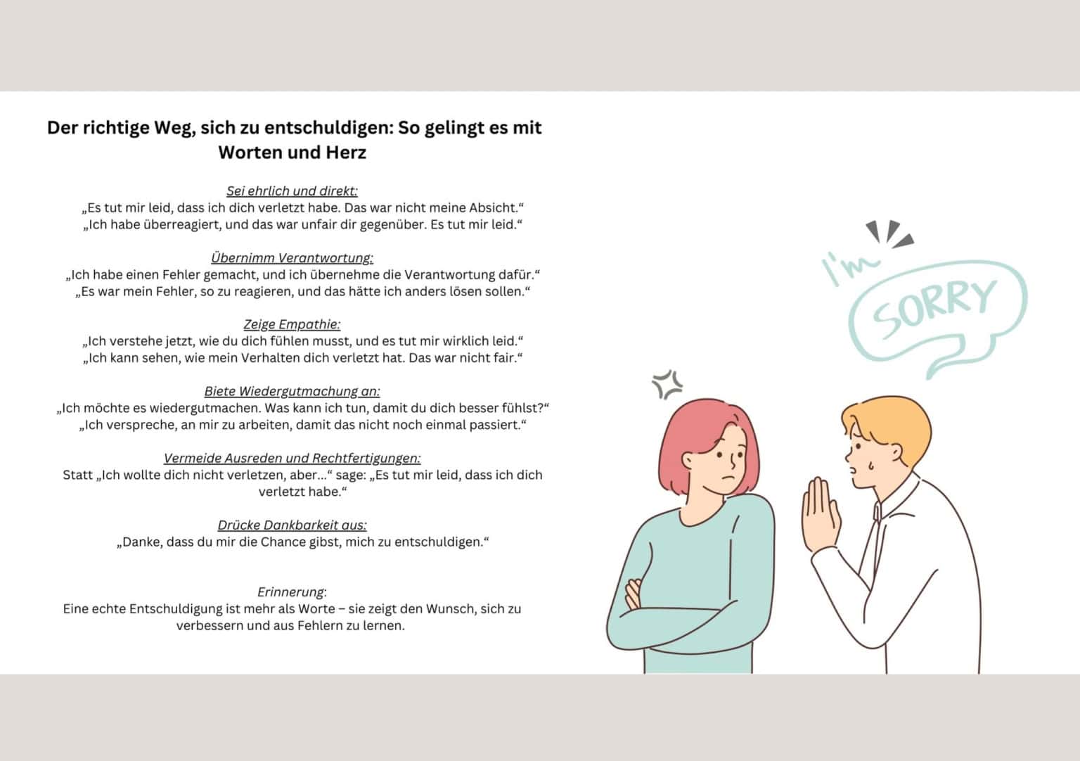Entschuldigung richtig formulieren: Anleitung & 5 Beispiele